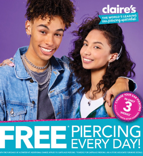 FREE Ear Piercing Every Day!* | Countryside Mall